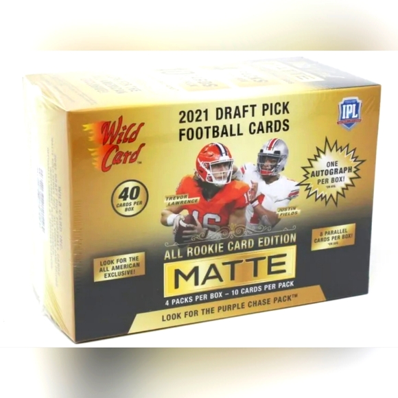 Wild Card | Toys | 22 Wild Card Matte Gold Football All Rookie Cards ...